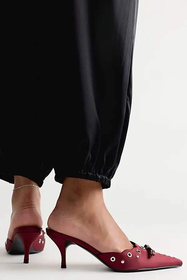 Jeffrey Campbell Arabella Heels - Red Satin