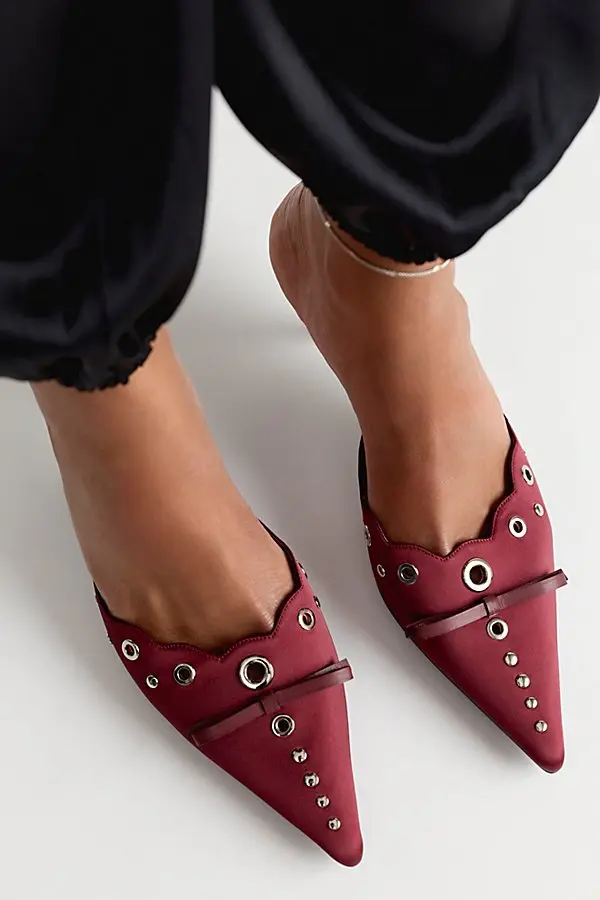 Jeffrey Campbell Arabella Heels - Red Satin