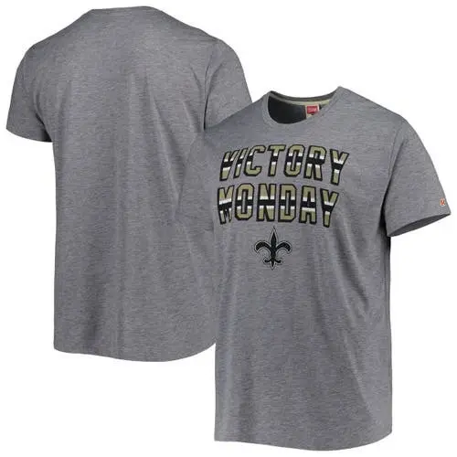 HOMAGE New Orleans Saints Victory Monday Tri-blend T-shirt - Gray