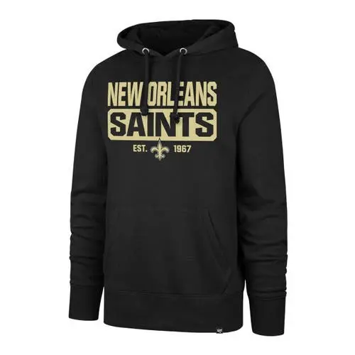 '47 New Orleans Saints Box Out Headline Pullover Hoodie