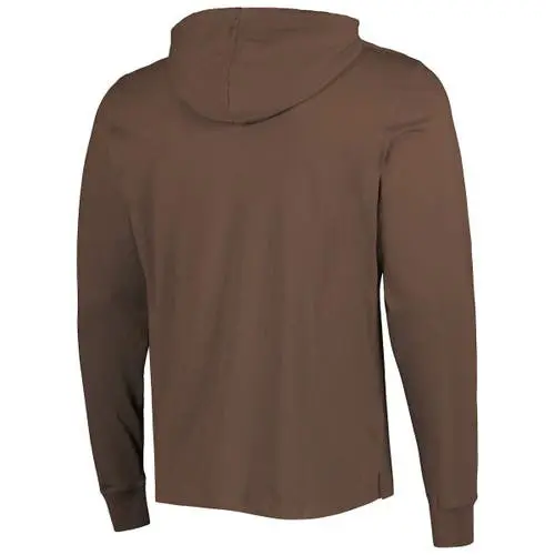 '47 47 Cleveland Browns Field Franklin Hooded Long Sleeve T-shirt