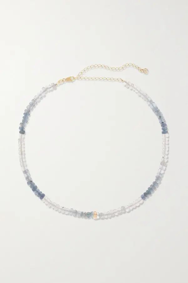 SYDNEY EVAN 14-karat Diamond And Sapphire Choker - Gold