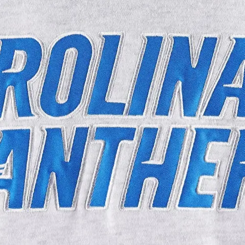 '47 Carolina Panthers Heather Gridiron Lace-up Pullover Hoodie