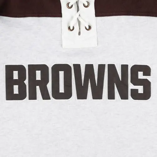 '47 Cleveland Browns Gridiron Lace-up Pullover Hoodie