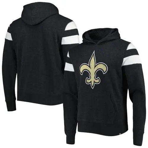 '47 Heathered New Orleans Saints Premier Nico Pullover Hoodie