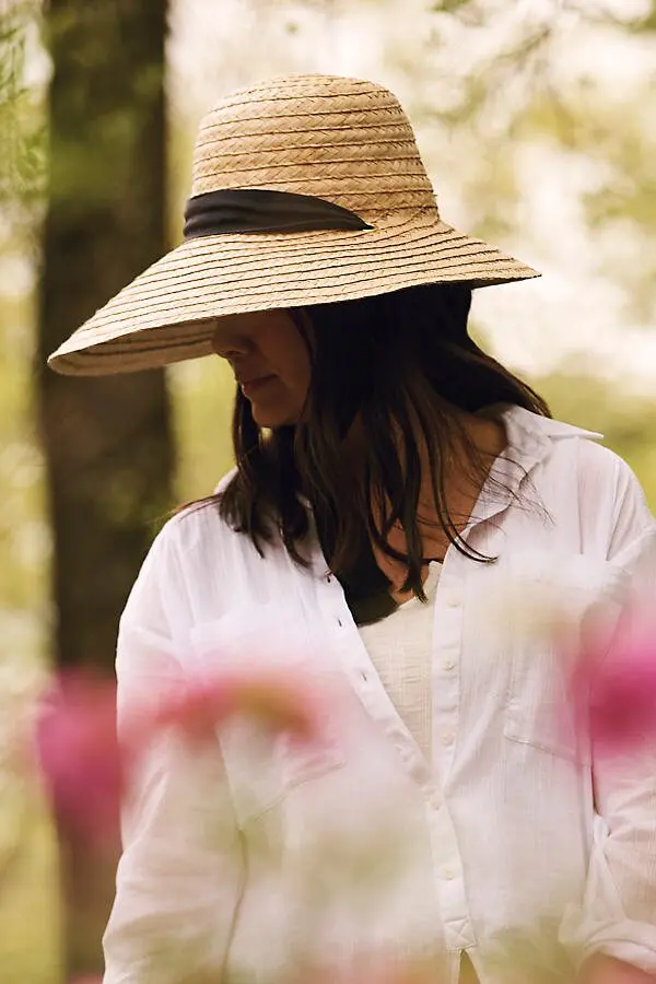 TERRAIN Buri Braid Straw Sun Hat - Multi