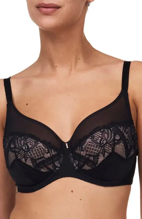 Chantelle Orangerie Dream Full Coverage Underwire Bra - Black-11