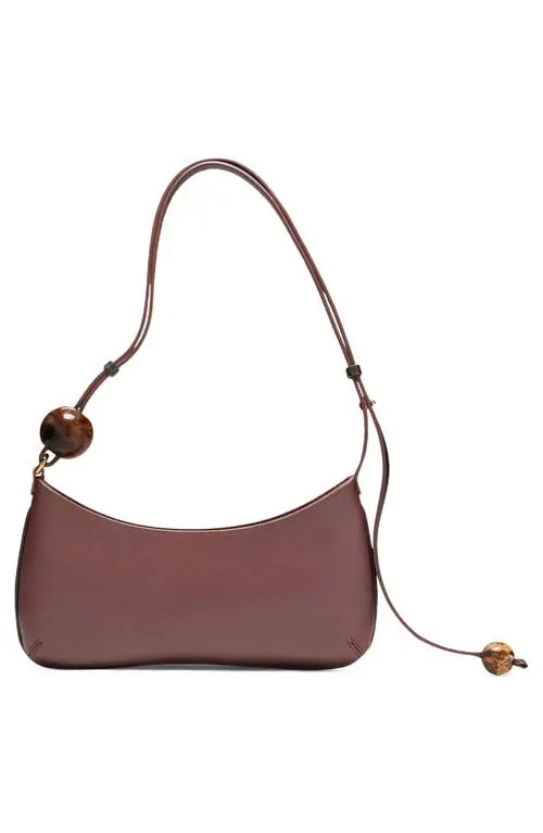 Jacquemus Le Bisou Leather Shoulder Bag - 855 Medium Brown