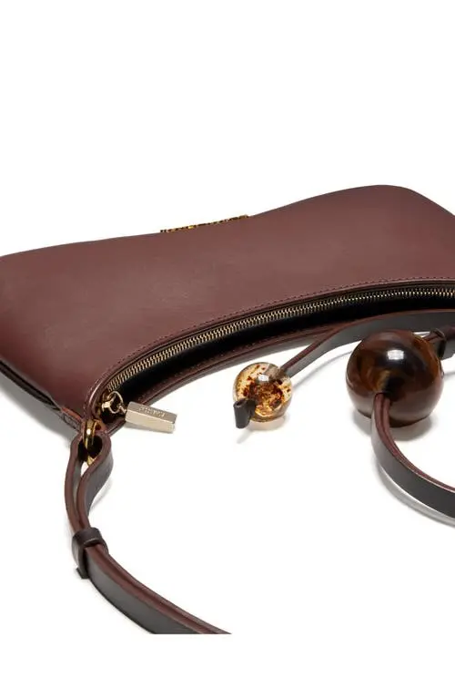 Jacquemus Le Bisou Leather Shoulder Bag - 855 Medium Brown