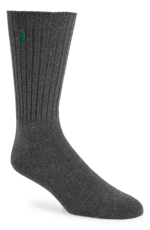 Polo Ralph Lauren Rib Crew Socks - Grey Heather