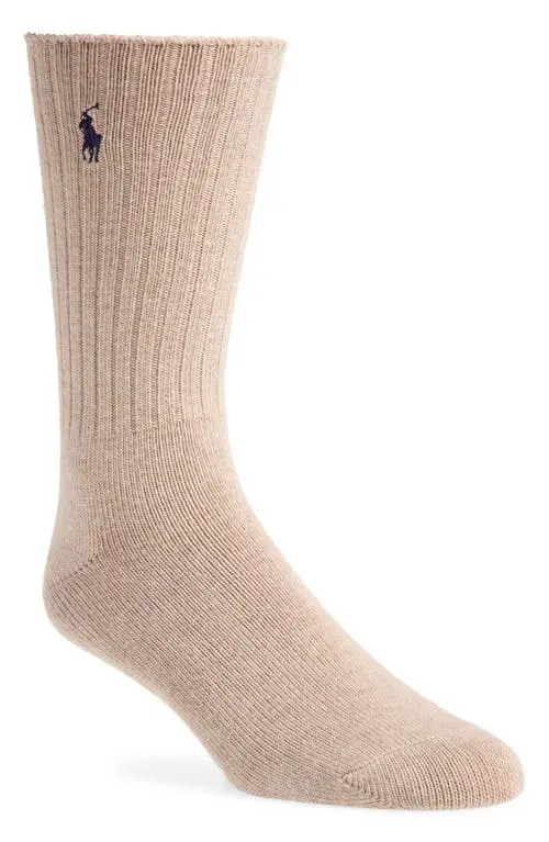 Polo Ralph Lauren Rib Crew Socks - Taupe Heather