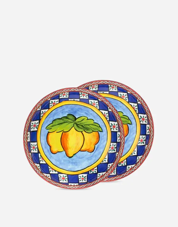 Dolce & Gabbana Set 2 Porcelain Soup Plates - Multicolor
