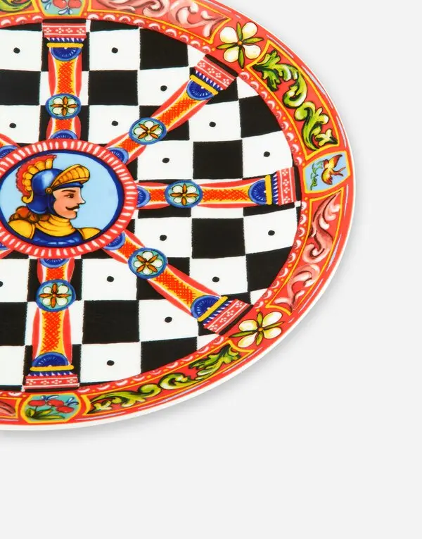 Dolce & Gabbana Set 2 Porcelain Dinner Plates - Multicolor