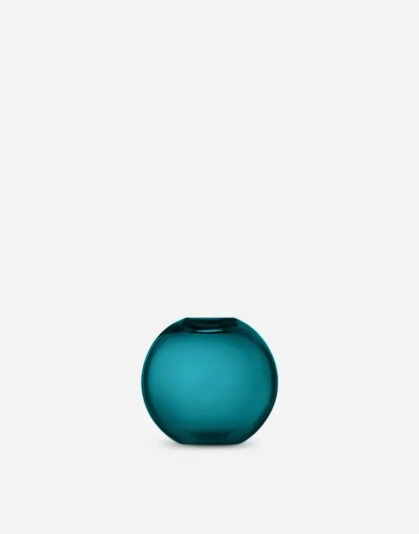 Dolce & Gabbana Small Vase In Transparent Murano Glass - Multicolor