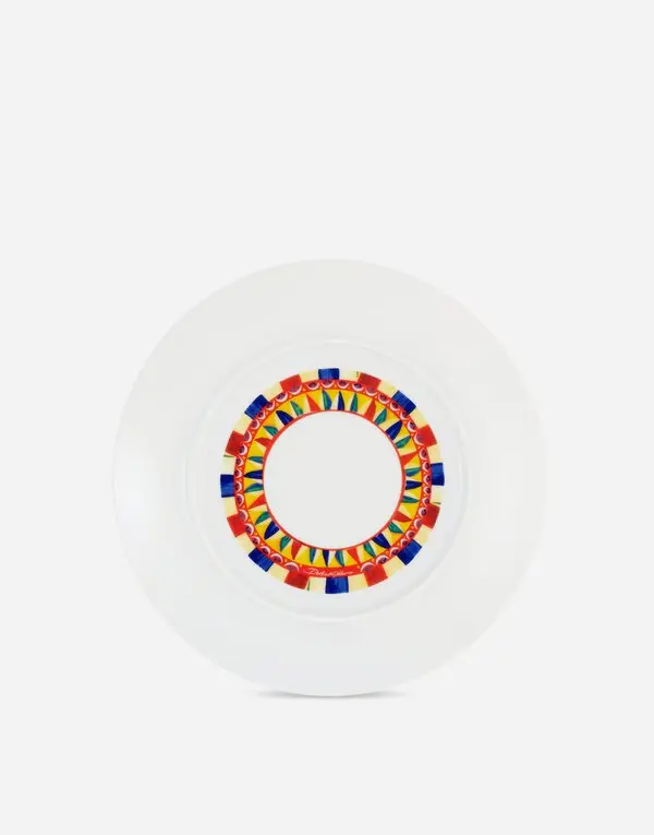 Dolce & Gabbana Set 2 Porcelain Dinner Plates - Multicolor