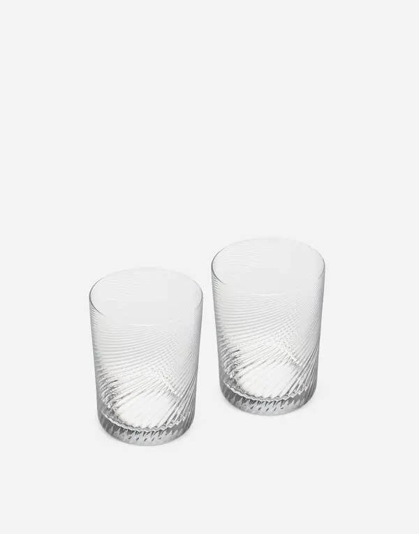 Dolce & Gabbana Set 2 Hand-blown Murano Water Glasses - Multicolor