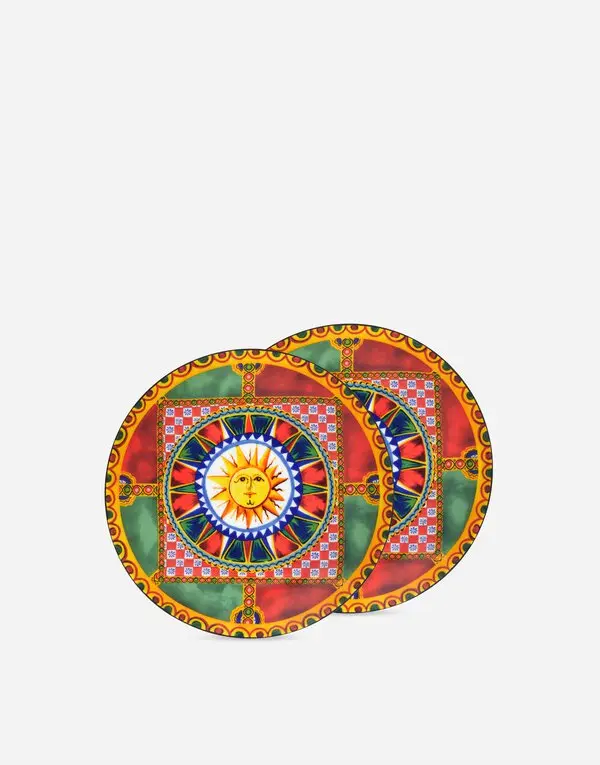 Dolce & Gabbana Set 2 Porcelain Bread Plates - Multicolor