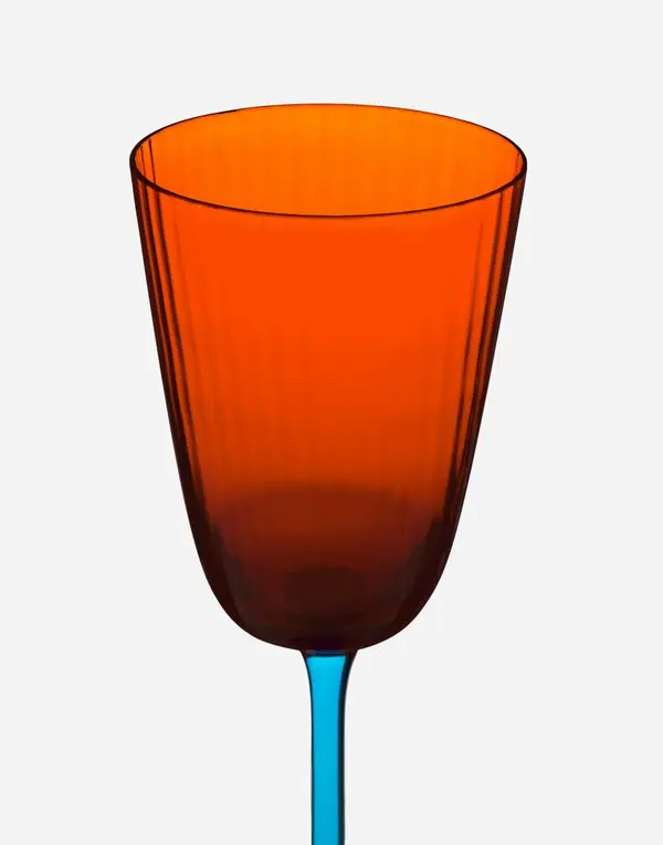 Dolce & Gabbana Hand-blown Murano White Wine Glass - Multicolor