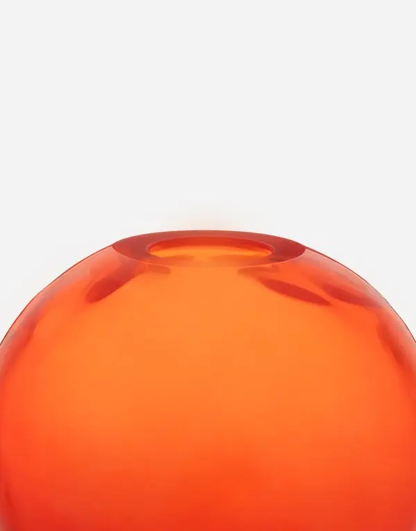 Dolce & Gabbana Small Vase In Transparent Murano Glass