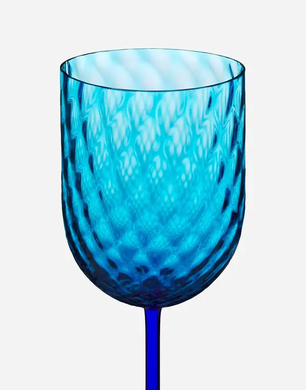 Dolce & Gabbana Hand-blown Murano Red Wine Glass - Multicolor