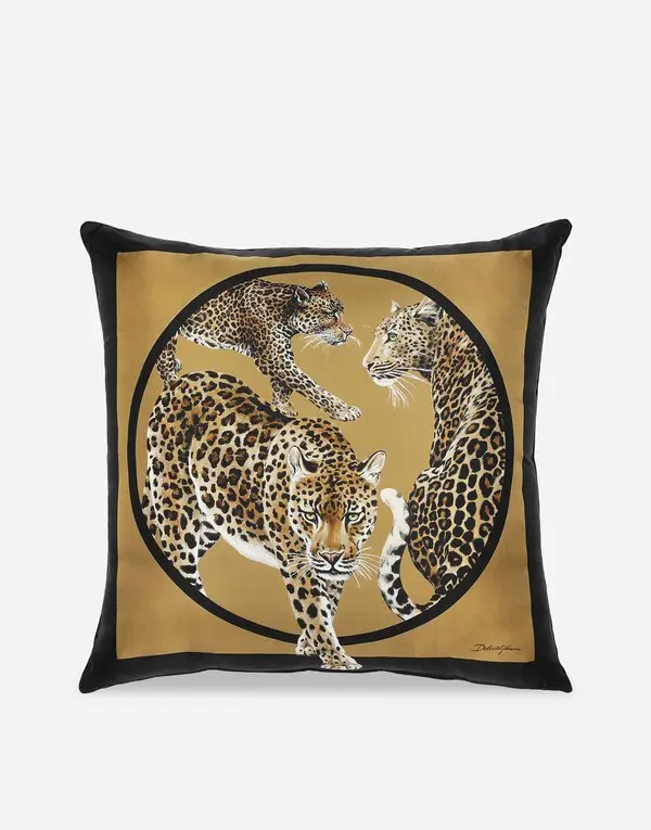 Dolce & Gabbana Silk Twill Cushion Large - Multicolor