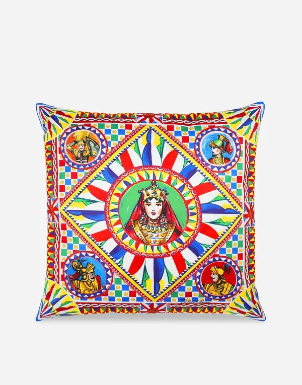 Dolce & Gabbana Duchesse Cotton Cushion Large - Multicolor