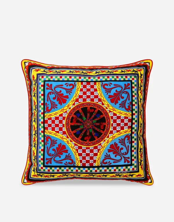 Dolce & Gabbana Velvet Cushion Large - Multicolor