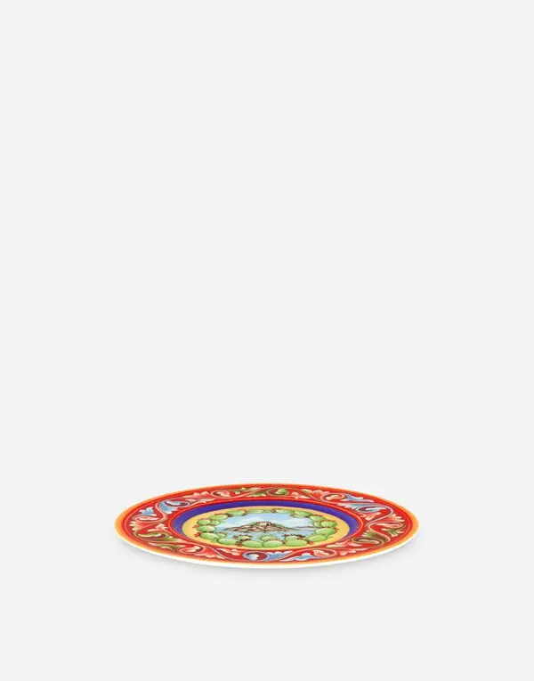 Dolce & Gabbana Set 2 Dessert Plates In Fine Porcelain