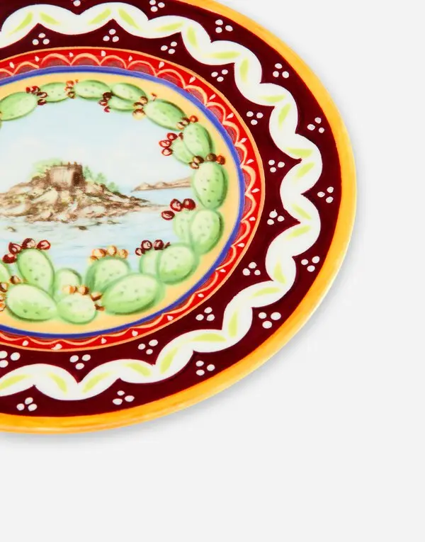 Dolce & Gabbana Set 2 Bread Plates In Fine Porcelain