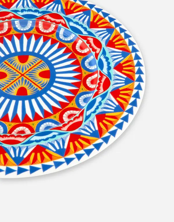 Dolce & Gabbana Set 2 Dinner Plates In Fine Porcelain