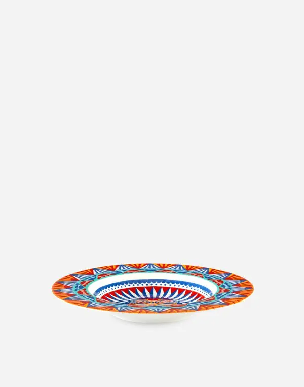 Dolce & Gabbana Set 2 Soup Plates In Fine Porcelain