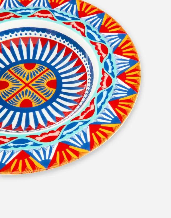 Dolce & Gabbana Set 2 Soup Plates In Fine Porcelain