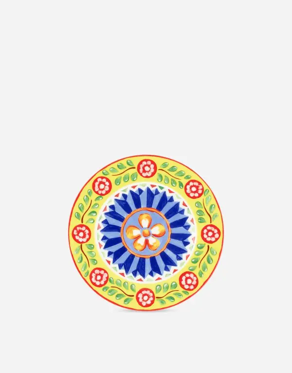 Dolce & Gabbana Set 2 Bread Plates In Fine Porcelain - Multicolor