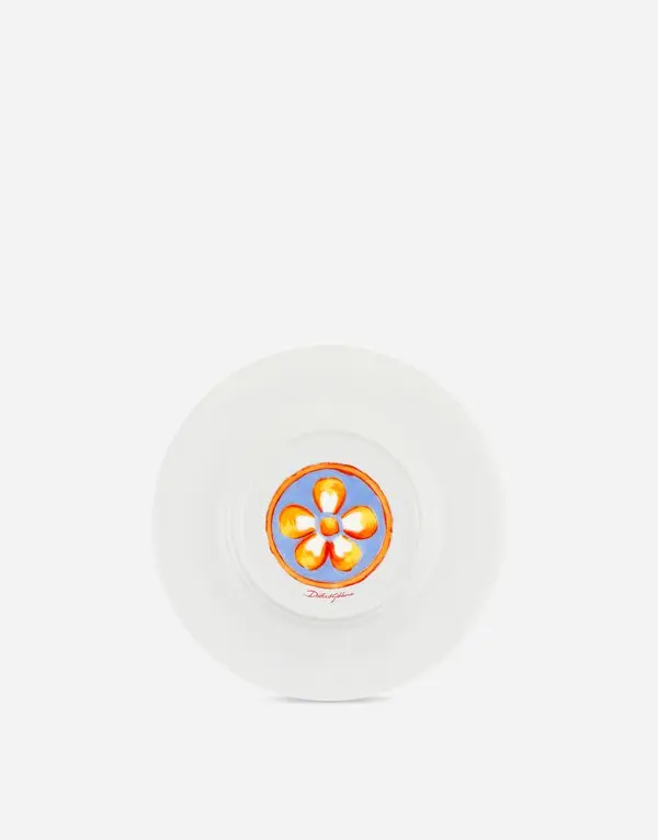 Dolce & Gabbana Set 2 Bread Plates In Fine Porcelain - Multicolor