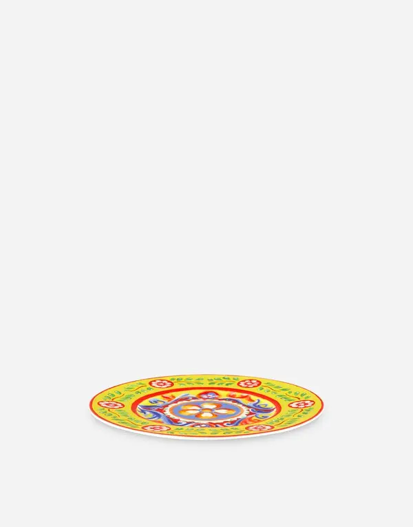 Dolce & Gabbana Set 2 Dessert Plates In Fine Porcelain - Multicolor