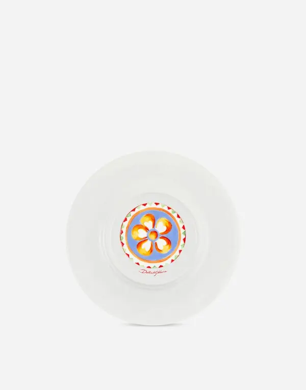 Dolce & Gabbana Set 2 Dessert Plates In Fine Porcelain - Multicolor