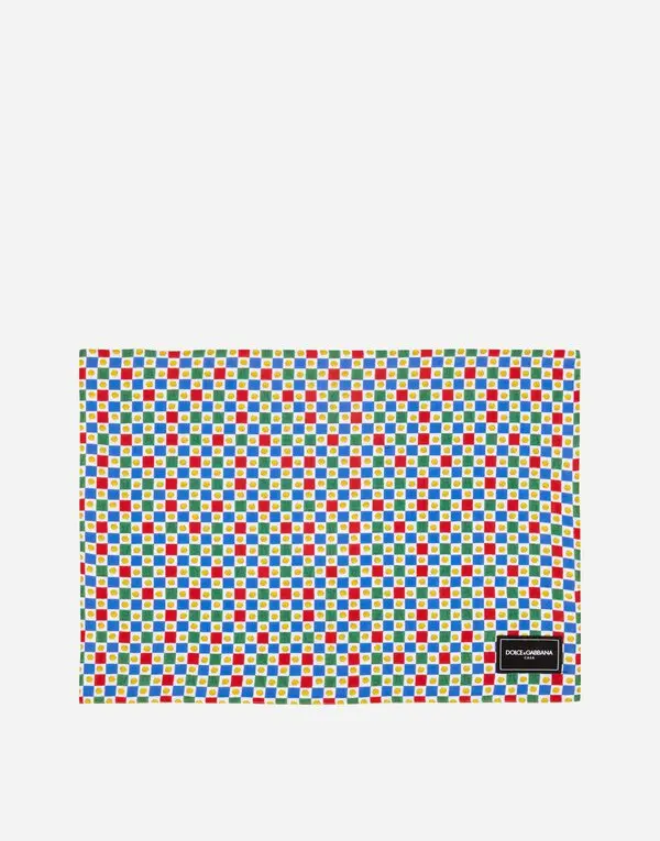 Dolce & Gabbana Set Linen Placemat And Napkin - Multicolor