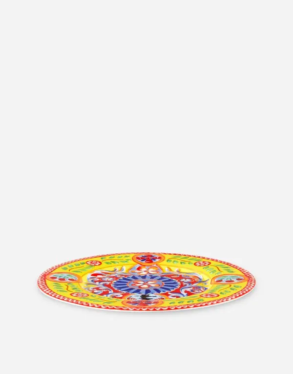 Dolce & Gabbana Set 2 Dinner Plates In Fine Porcelain