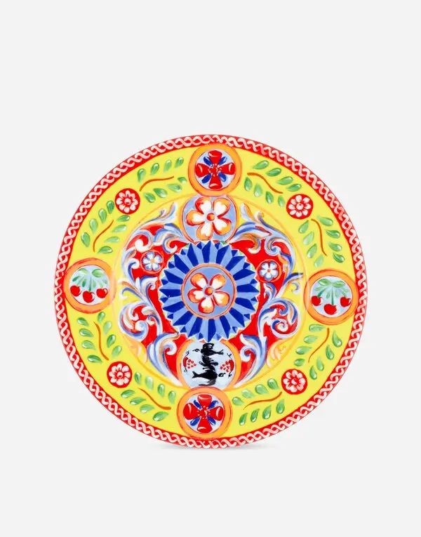 Dolce & Gabbana Set 2 Dinner Plates In Fine Porcelain
