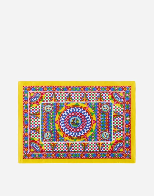 Dolce & Gabbana Set Linen Placemat And Napkin
