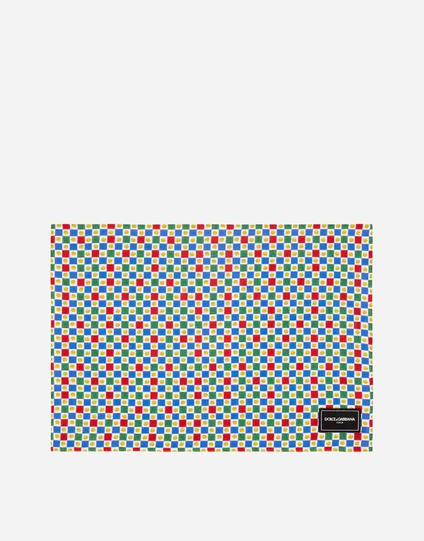 Dolce & Gabbana Set Linen Placemat And Napkin - Multicolor