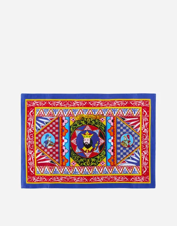 Dolce & Gabbana Set Linen Placemat And Napkin