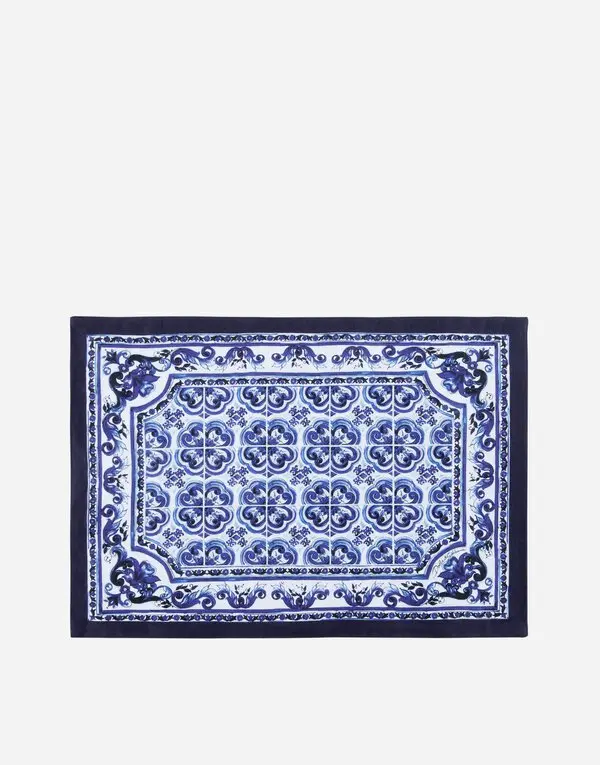 Dolce & Gabbana Set Linen Placemat And Napkin