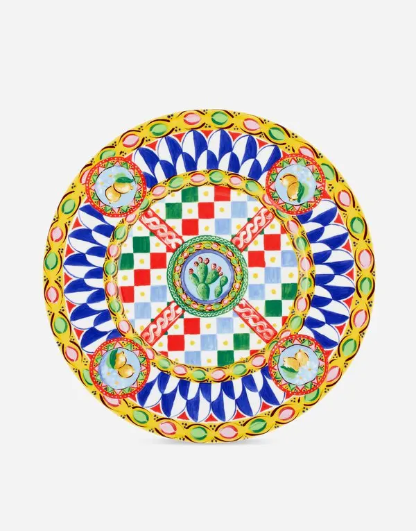Dolce & Gabbana Charger Plate In Fine Porcelain - Multicolor