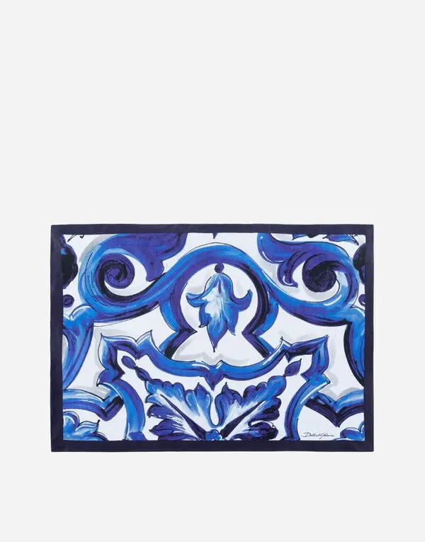 Dolce & Gabbana Set Linen Placemat And Napkin