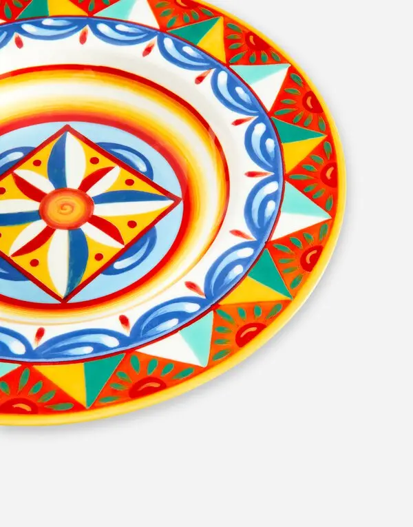 Dolce & Gabbana Set 2 Soup Plates In Fine Porcelain