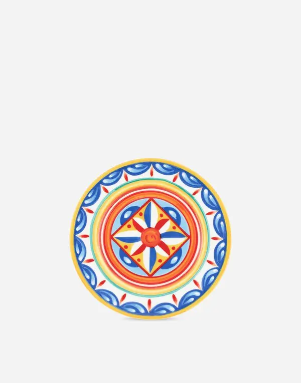 Dolce & Gabbana Set 2 Bread Plates In Fine Porcelain - Multicolor