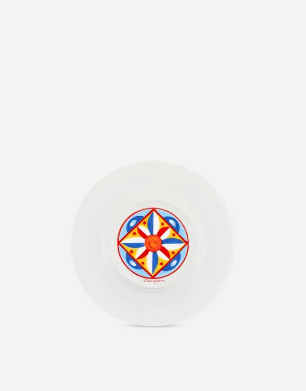 Dolce & Gabbana Set 2 Bread Plates In Fine Porcelain - Multicolor