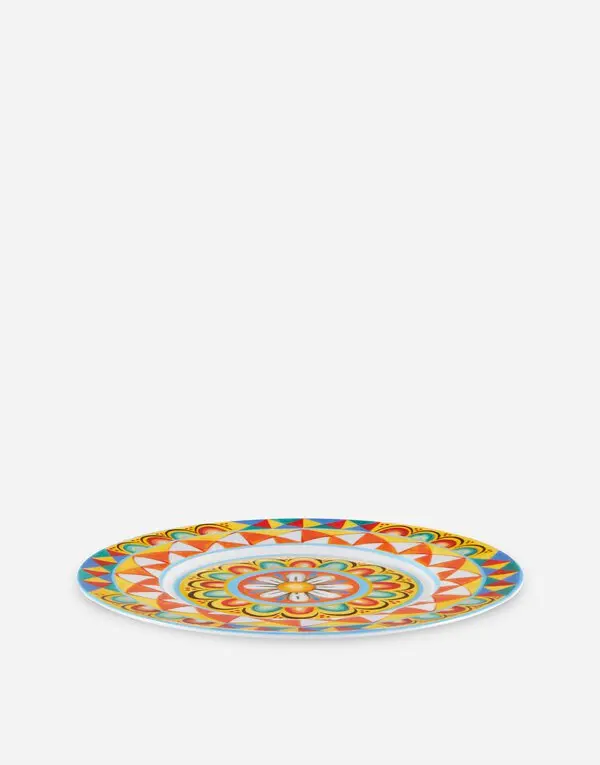 Dolce & Gabbana Set 2 Dinner Plates In Fine Porcelain
