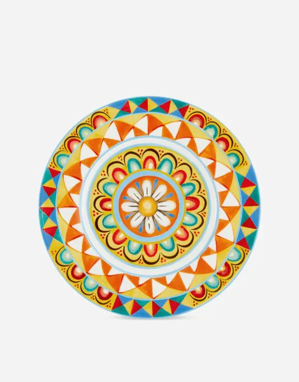 Dolce & Gabbana Set 2 Dinner Plates In Fine Porcelain